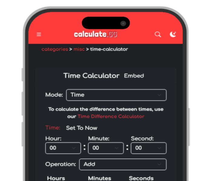 Time Calculator | Hours Calculator